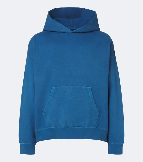 Visvim Jumbo Cotton Jersey Hoodie - Blue