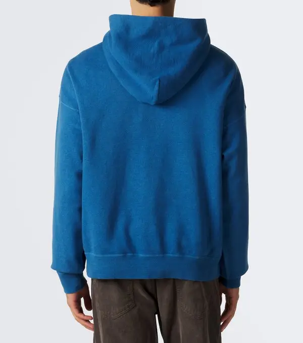 Visvim Jumbo Cotton Jersey Hoodie - Blue