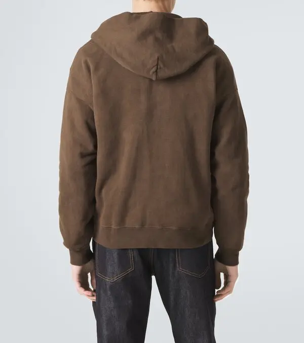 Visvim Jumbo Cotton Jersey Hoodie - Brown