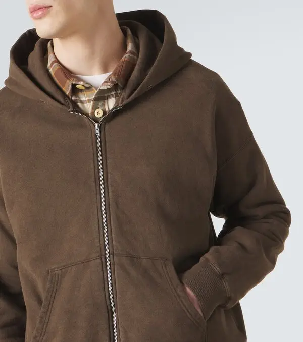 Visvim Jumbo Cotton Jersey Hoodie - Brown