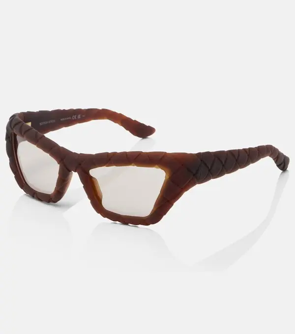 Bottega Veneta Knot Intrecciato Cat-eye Sunglasses