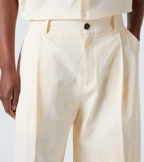 Studio Nicholson Fowld Bermuda Shorts - Beige