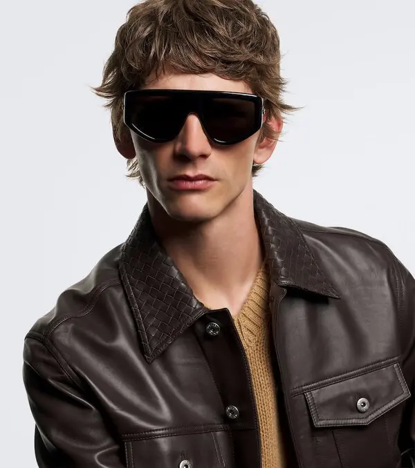 Bottega Veneta Shield Sunglasses - Black
