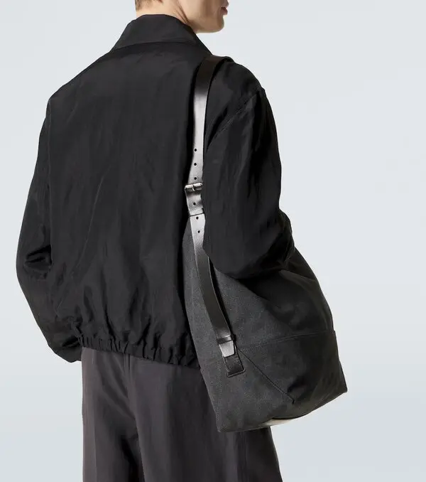 LEMAIRE Belted Canvas Tote Bag - Black