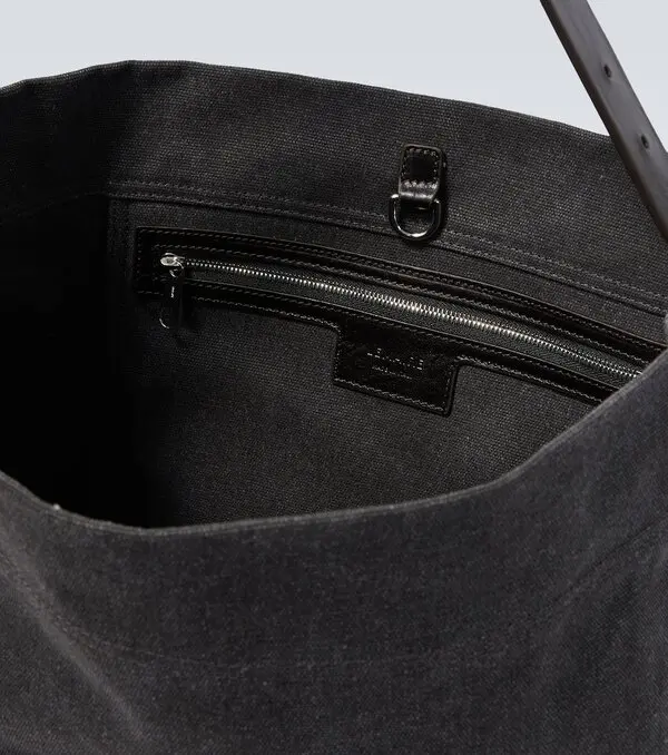 LEMAIRE Belted Canvas Tote Bag - Black