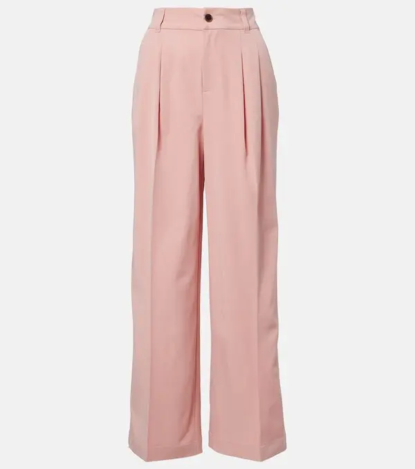 Varley Jayla Pleated Wide-leg Trousers - Pink