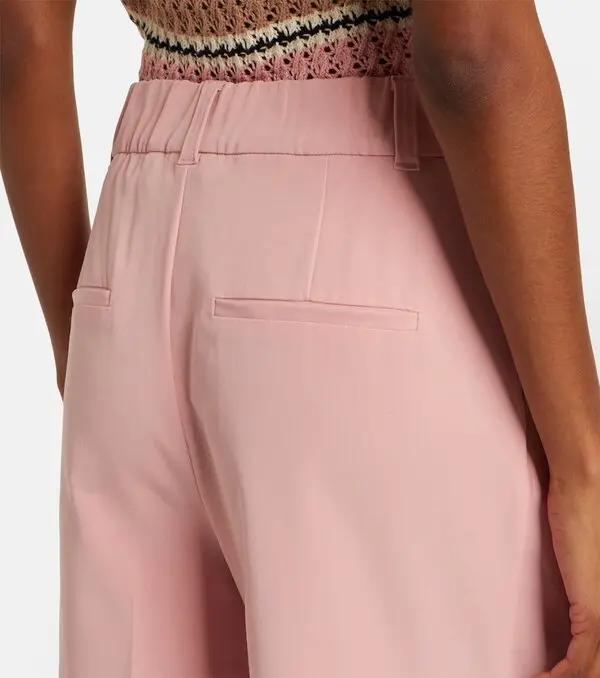 Varley Jayla Pleated Wide-leg Trousers - Pink