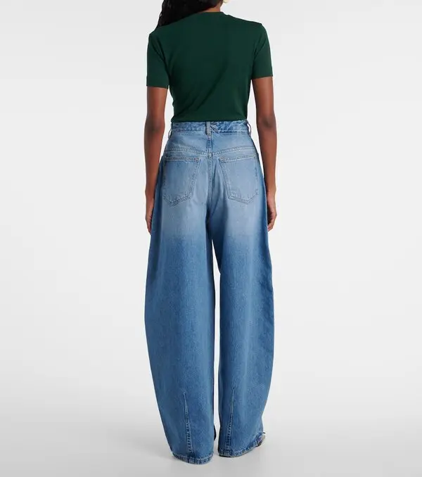 Jacquemus Ovale De-nîmes Barrel-leg Jeans - Blue
