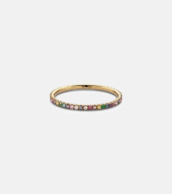 Ileana Makri 18kt Gold Ring With Gemstones - Multicoloured