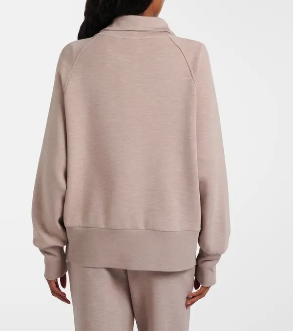 Varley Roxbury Zip-up Sweatshirt - Beige