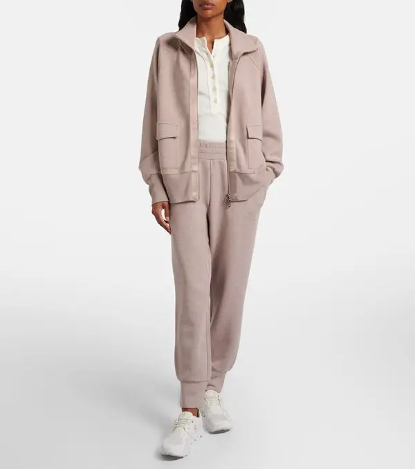 Varley Roxbury Zip-up Sweatshirt - Beige