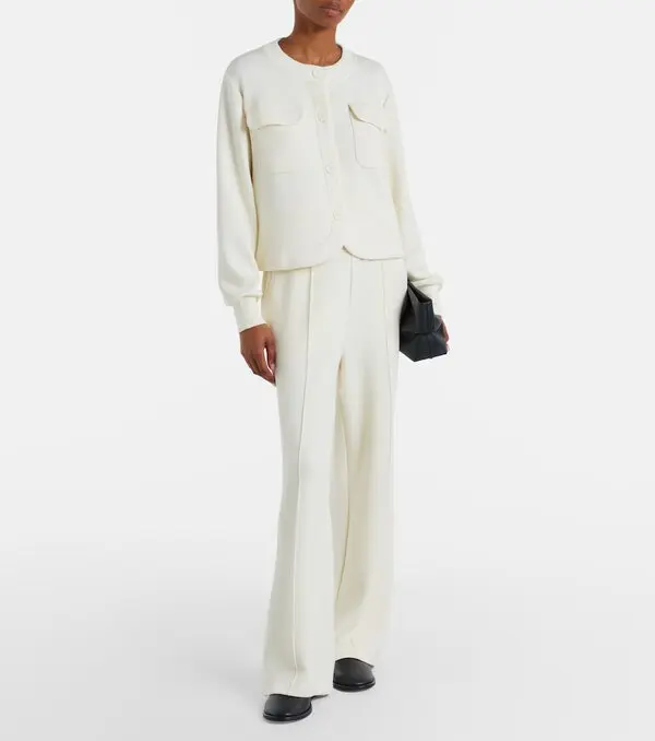 Varley Wide-leg Sweatpants In Mauvewood - White