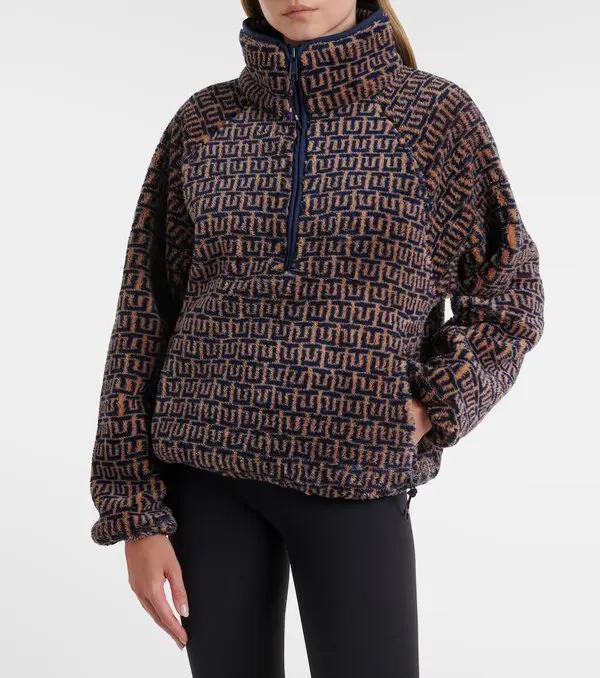 The Upside Harlow Fleece Half-zip Sweatshirt - Brown