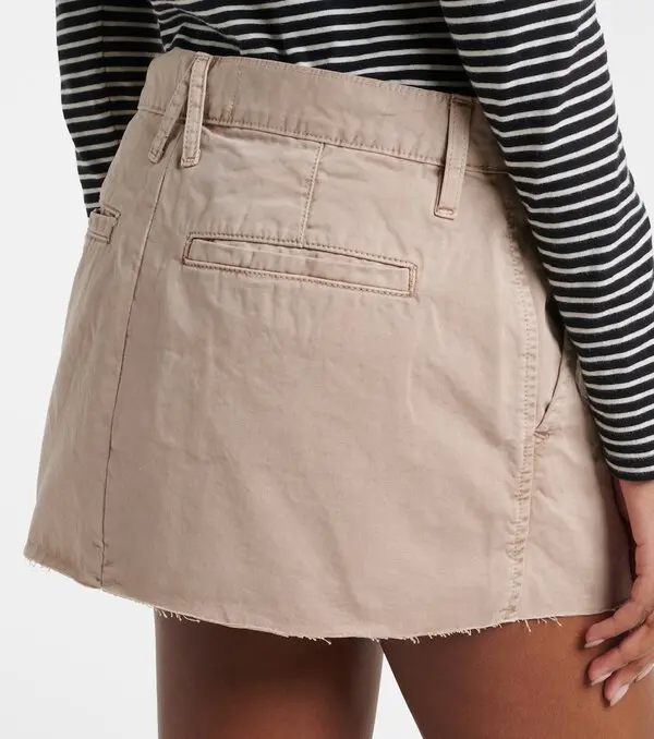 SLVRLAKE Chino Cotton Canvas Mini Skirt - Beige