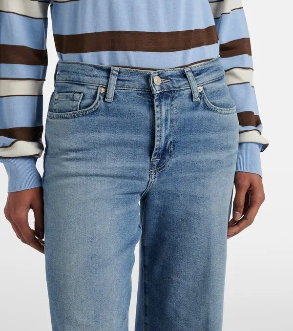 7 For All Mankind Lotta Wide-leg Jeans - Blue