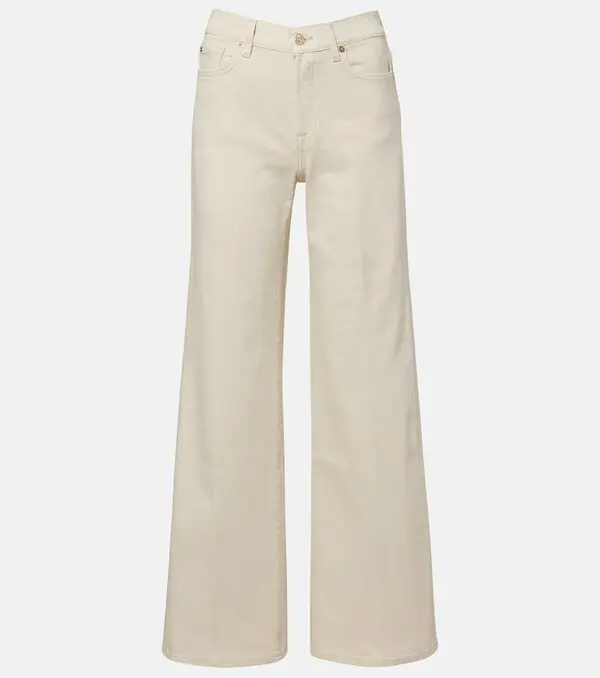 7 For All Mankind Lotta Tailorless Wide-leg Jeans