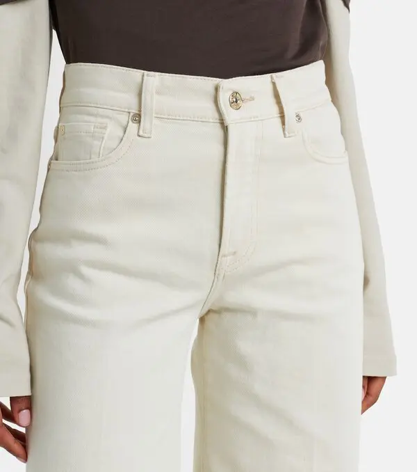7 For All Mankind Lotta Tailorless Wide-leg Jeans