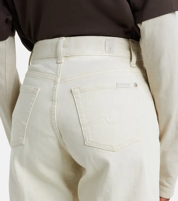7 For All Mankind Lotta Tailorless Wide-leg Jeans