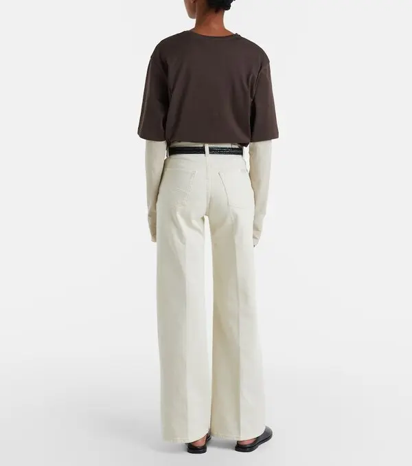 7 For All Mankind Lotta Tailorless Wide-leg Jeans