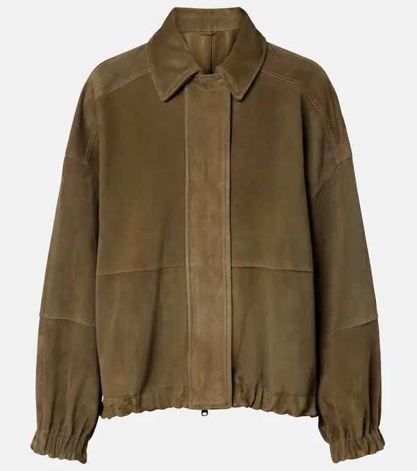 Brunello Cucinelli Suede Jacket - Green