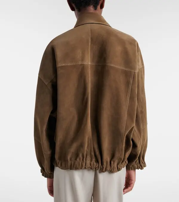 Brunello Cucinelli Suede Jacket - Green