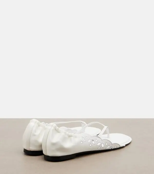 Jacquemus Satin Thong Sandals