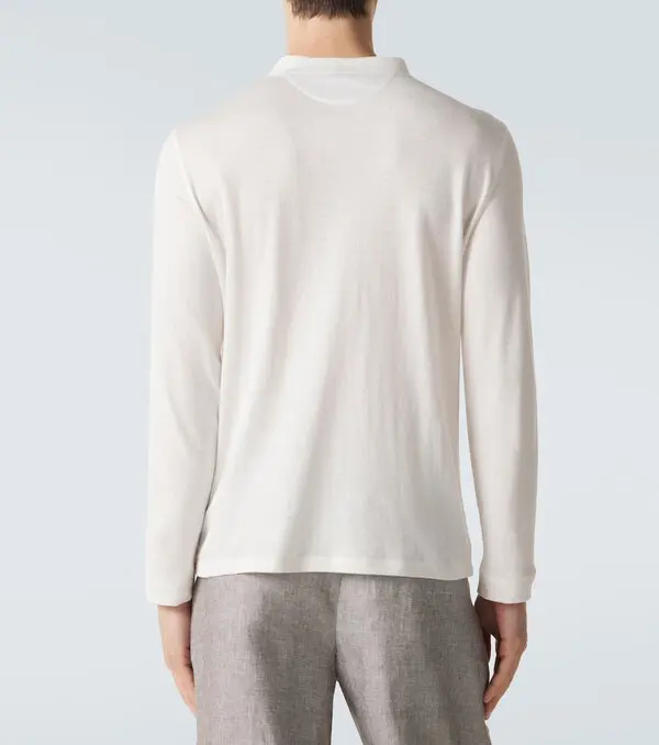 Brunello Cucinelli Linen And Cotton Henley Shirt