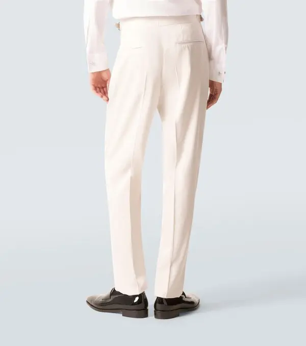 Brunello Cucinelli Silk Straight Pants