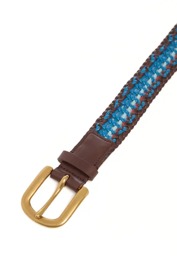 Gabriela Hearst Sam Braided Leather Belt