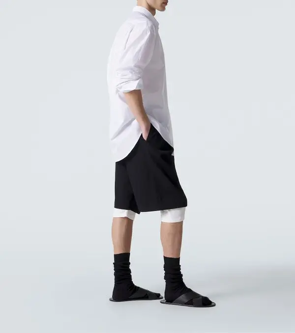 THE ROW Malick Cross Leather Sandals