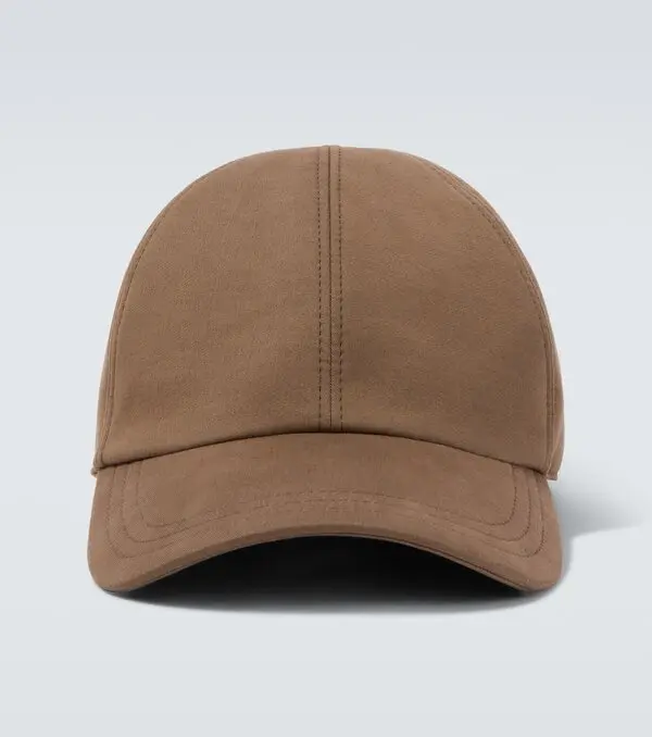 THE ROW Caspian Baseball Cap - Brown