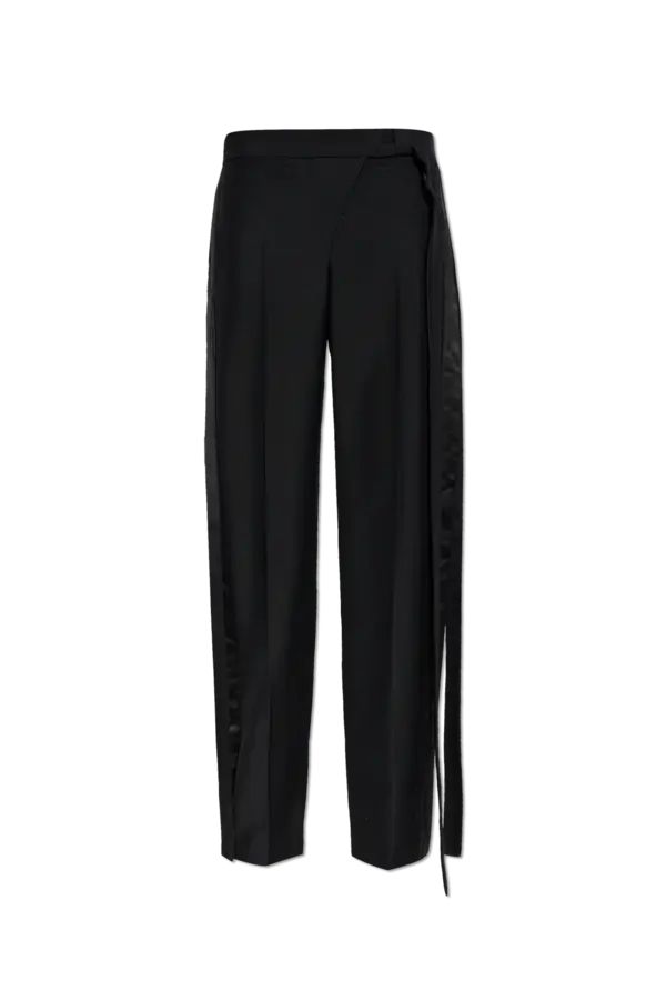 Alexander McQueen Wool Trousers - Black