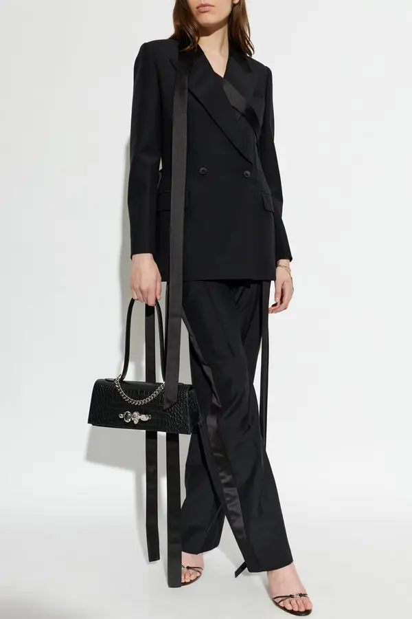 Alexander McQueen Wool Blend Trousers