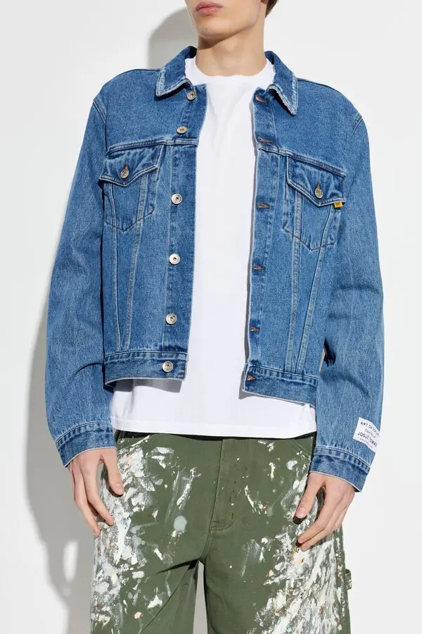GALLERY DEPT. Denim Jacket With Logo - Blue