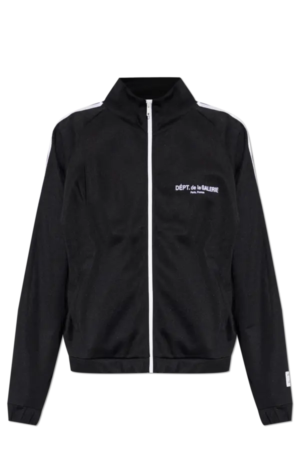 GALLERY DEPT. Logo Zip Up Track Jacket - Black