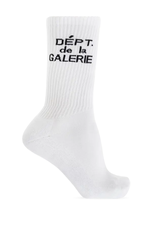 GALLERY DEPT. Logo Socks - White