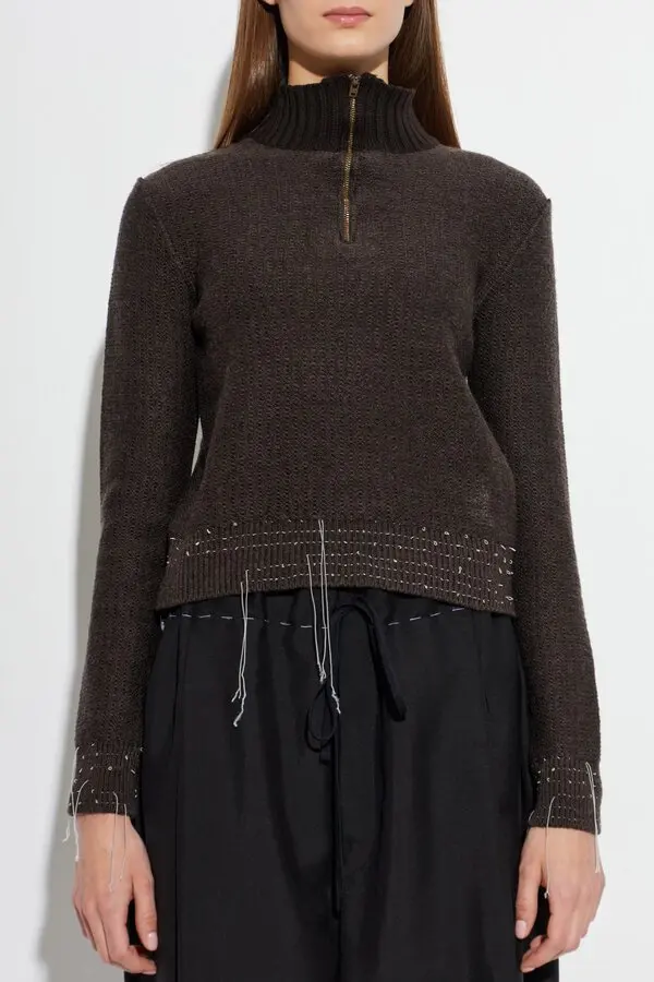 MAISON MARGIELA Sweater With Decorative Threads