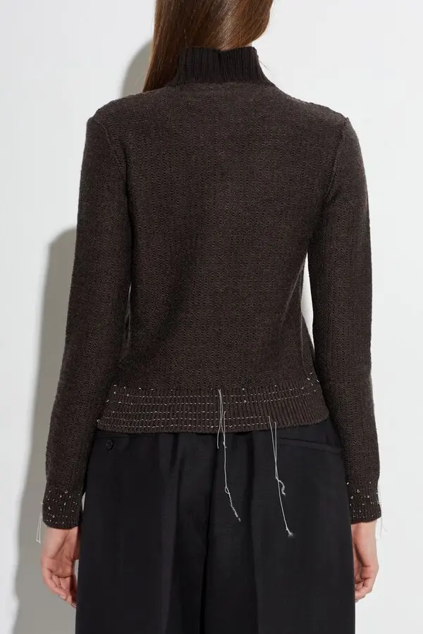 MAISON MARGIELA Sweater With Decorative Threads