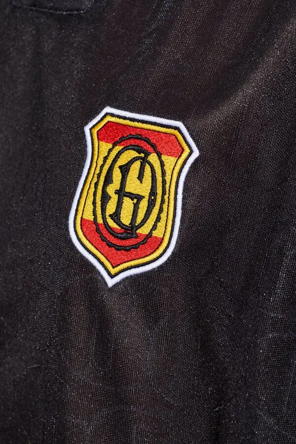 GALLERY DEPT. Polo Shirt With Flame Patches And Geometric Motifs