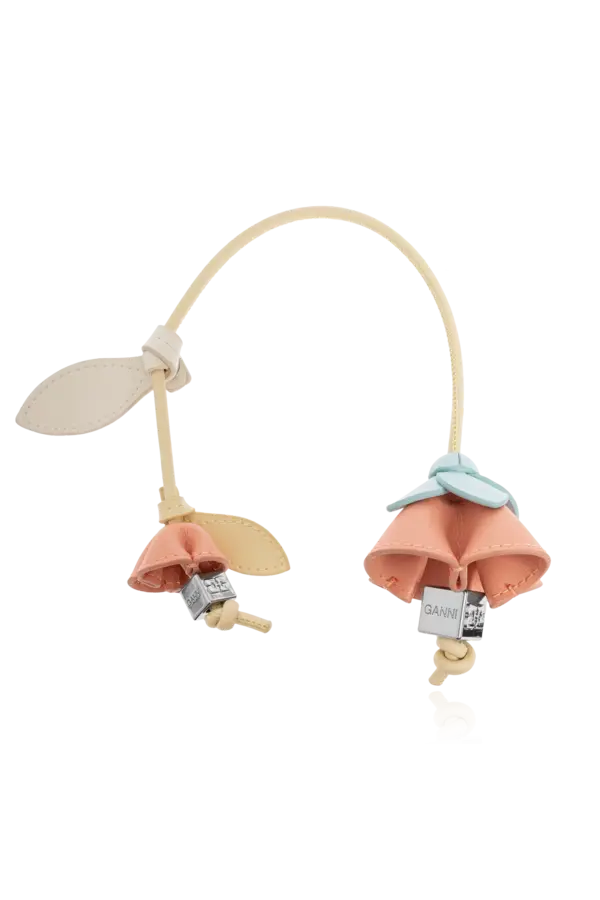 GANNI Floral Motif Bag Charm - Multicolour