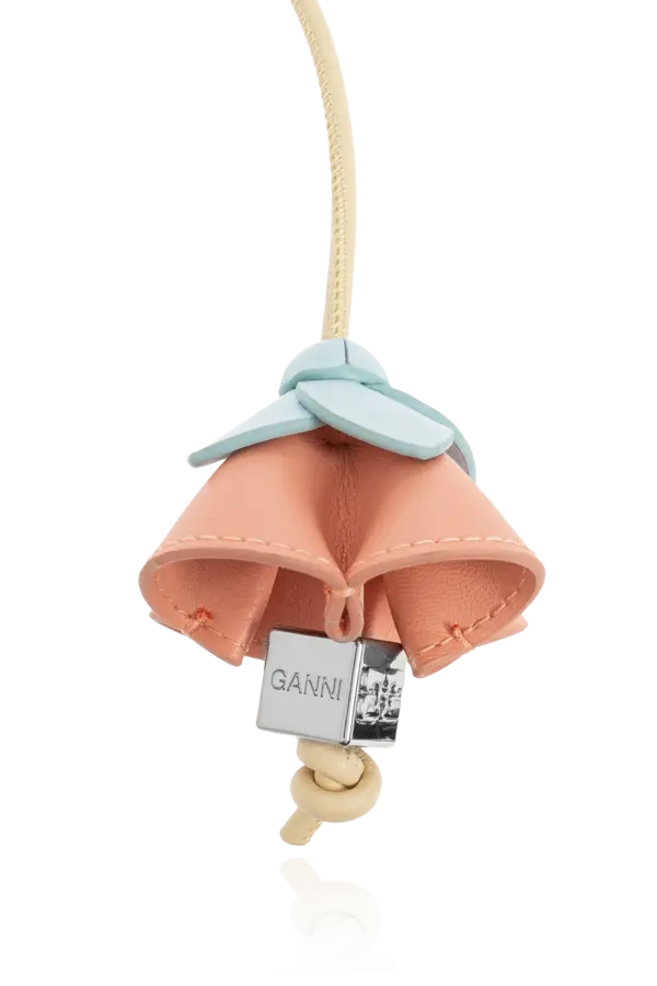 GANNI Floral Motif Bag Charm - Multicolour