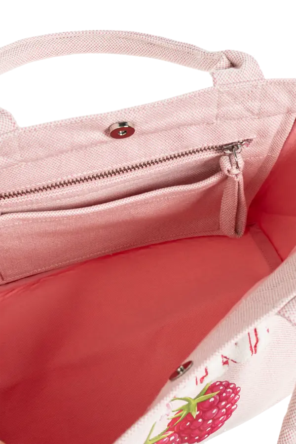 GANNI Logo Shopper Bag - Pink