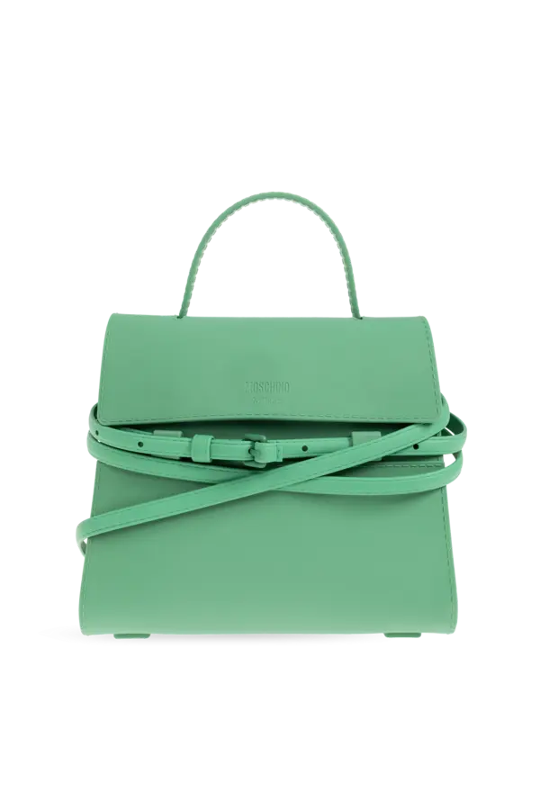 Moschino Handbag With Logo - Green