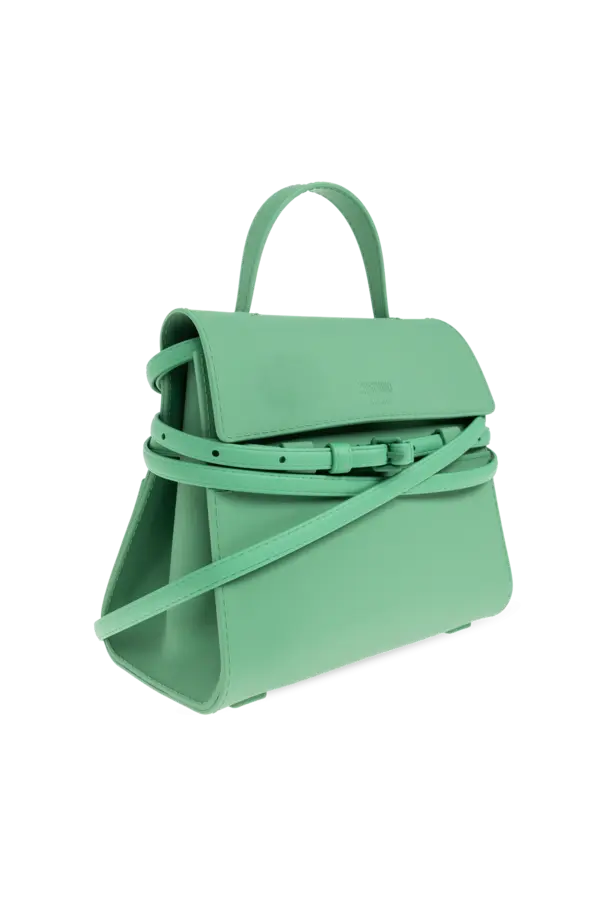 Moschino Handbag With Logo - Green