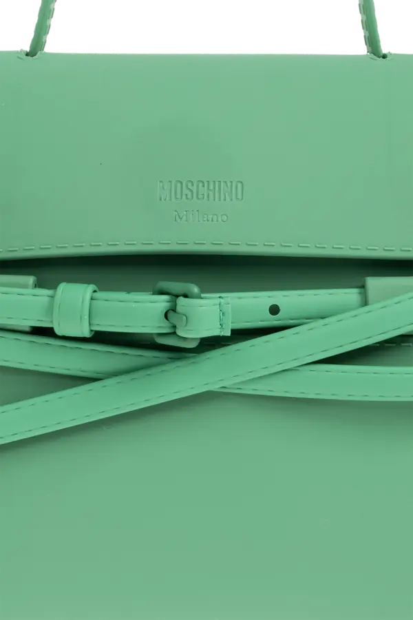 Moschino Handbag With Logo - Green