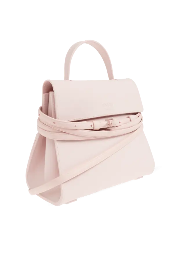 Moschino Handbag With Logo - Pink