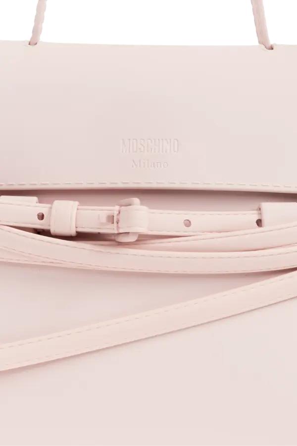 Moschino Handbag With Logo - Pink