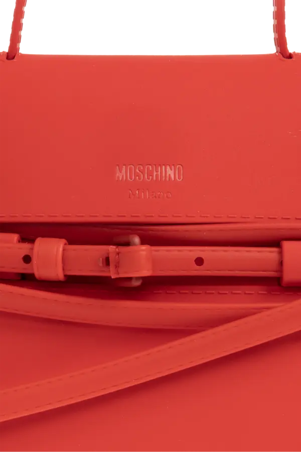 Moschino Logo Handbag - Red