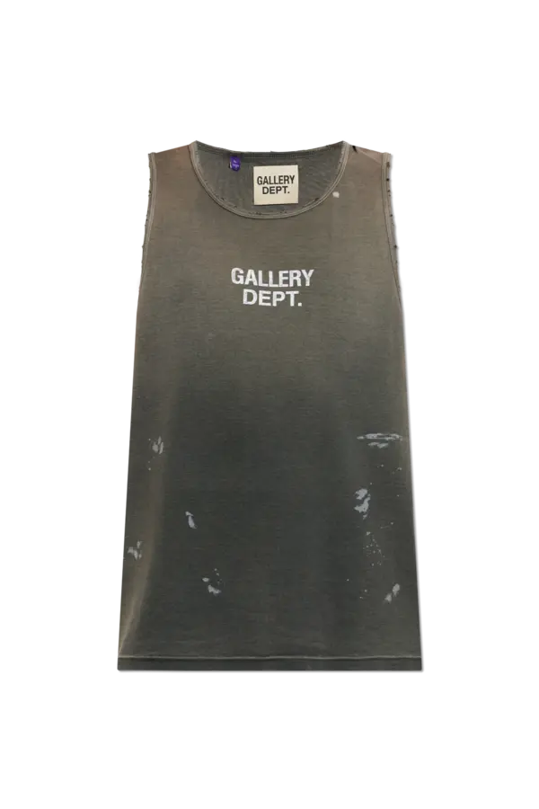 GALLERY DEPT. Sleeveless T-shirt With Logo - Grey