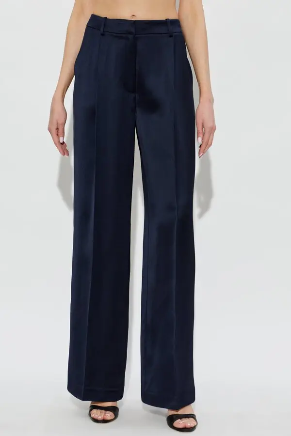 ANINE BING Trent Trousers - Navy Blue